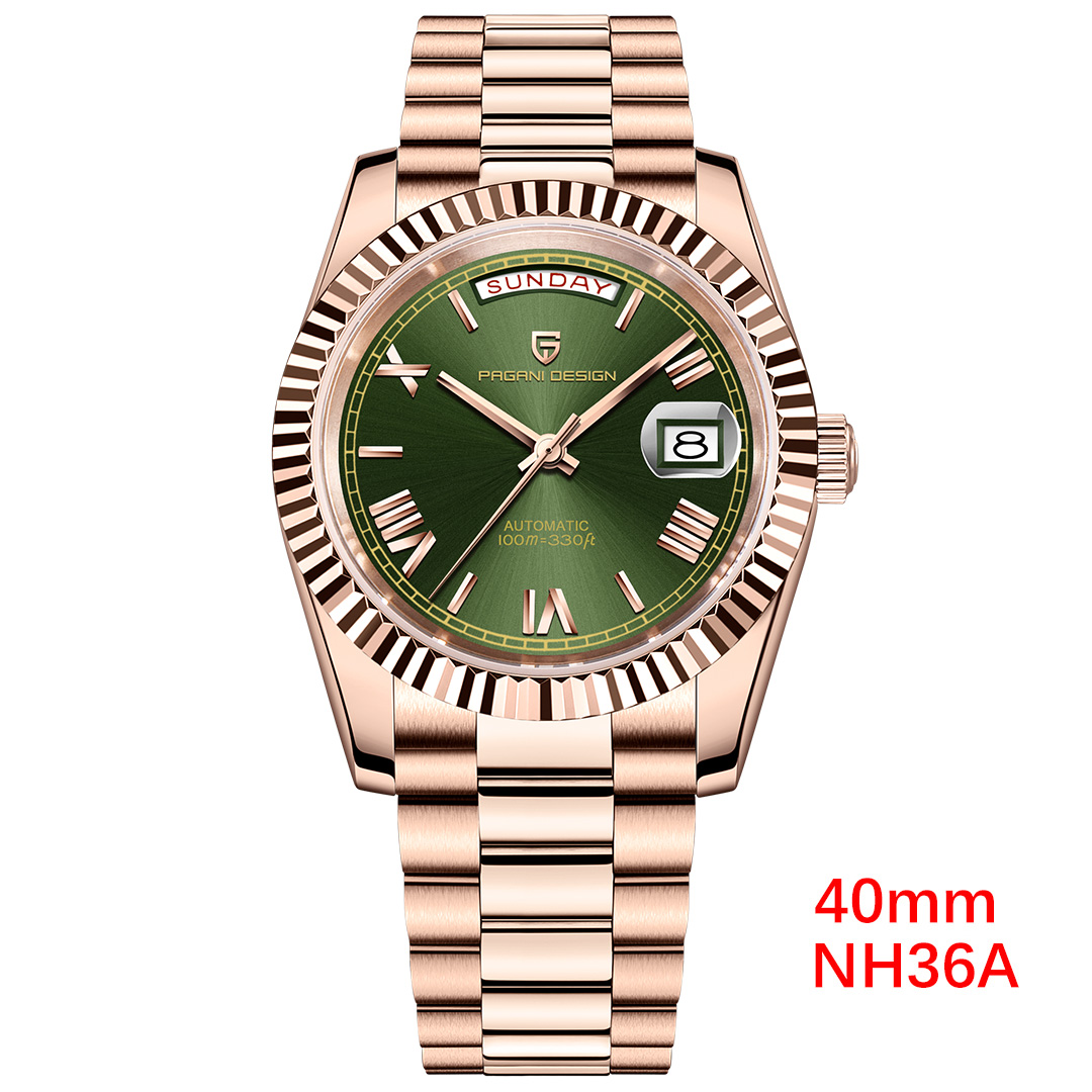 PAGANI DESIGN PD-1783 Men's Automatic Watches 40mm NH36A Mechanical ...