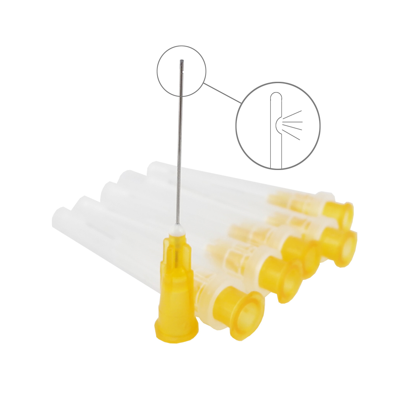 Dental Endo Irrigation Needle Tip End-Closed Side Hole Syringes ...