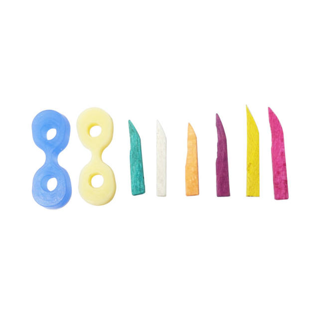 Dental Colored Elastic Fixing Wedges+ Dental Full Set Of Fixing Wooden ...