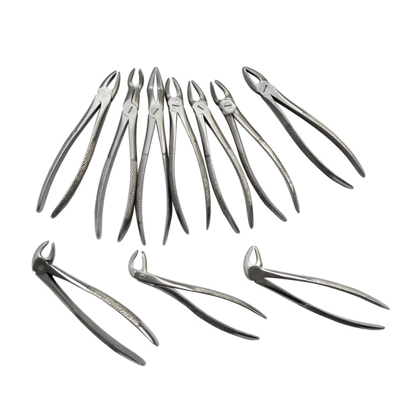Dental Forcep Tooth Extraction Set Adult Teeth Extracting Forceps Set ...