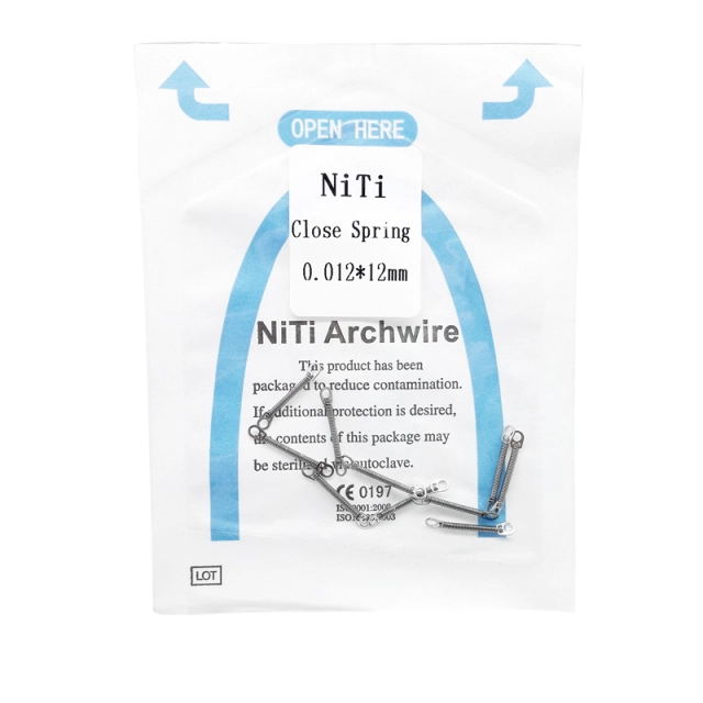 Dental Close Coil Spring Orthodonti c Small-Small Eyelet NiTi Archwire
