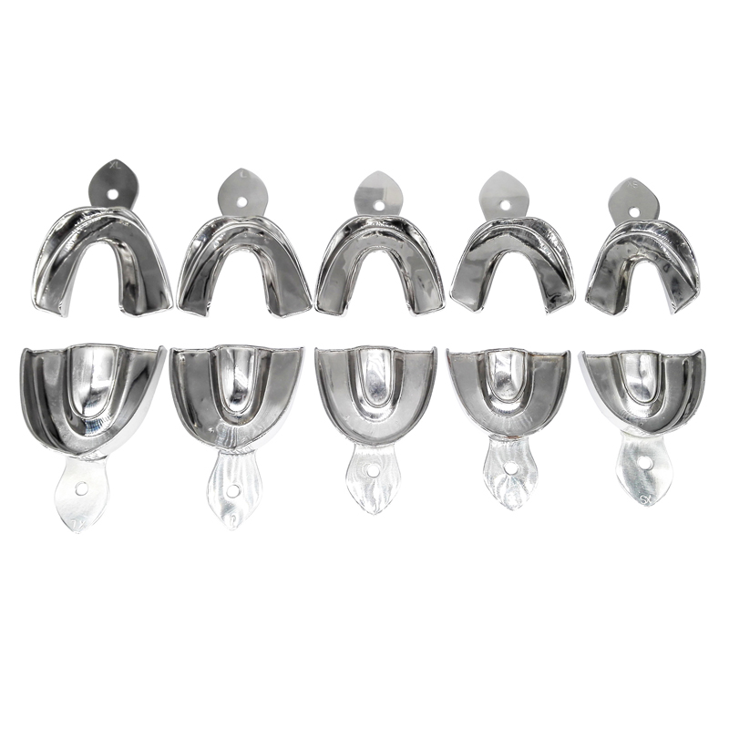 10PCS/SET DENTAL NON-PERFORATED IMPRESSION TRAYS AUTOCLAVABLE,All Products