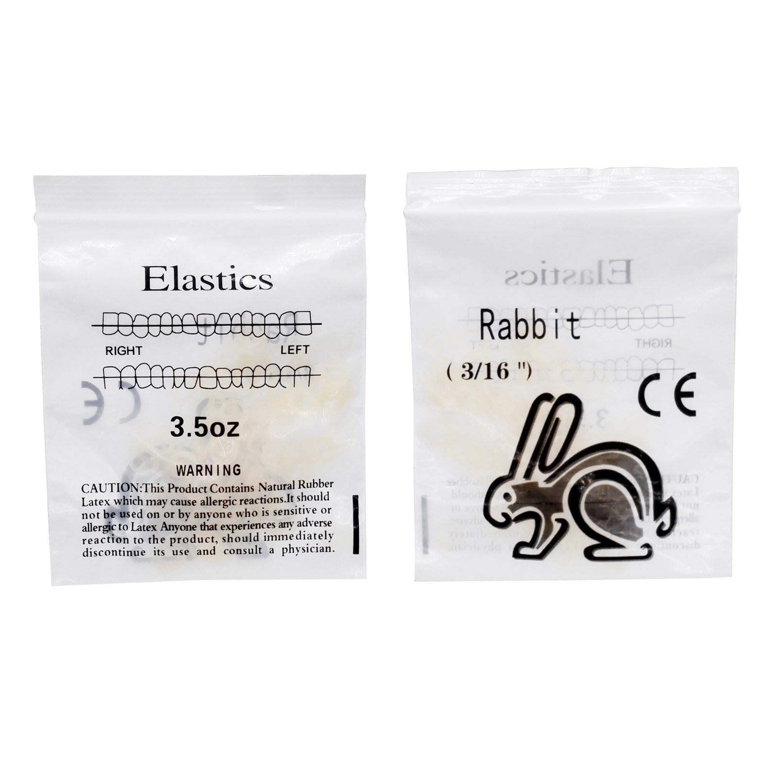 OrthoExtent Orthodontic Intra-Oral Elastics Medium force 3.5 oz x 1/4 ...