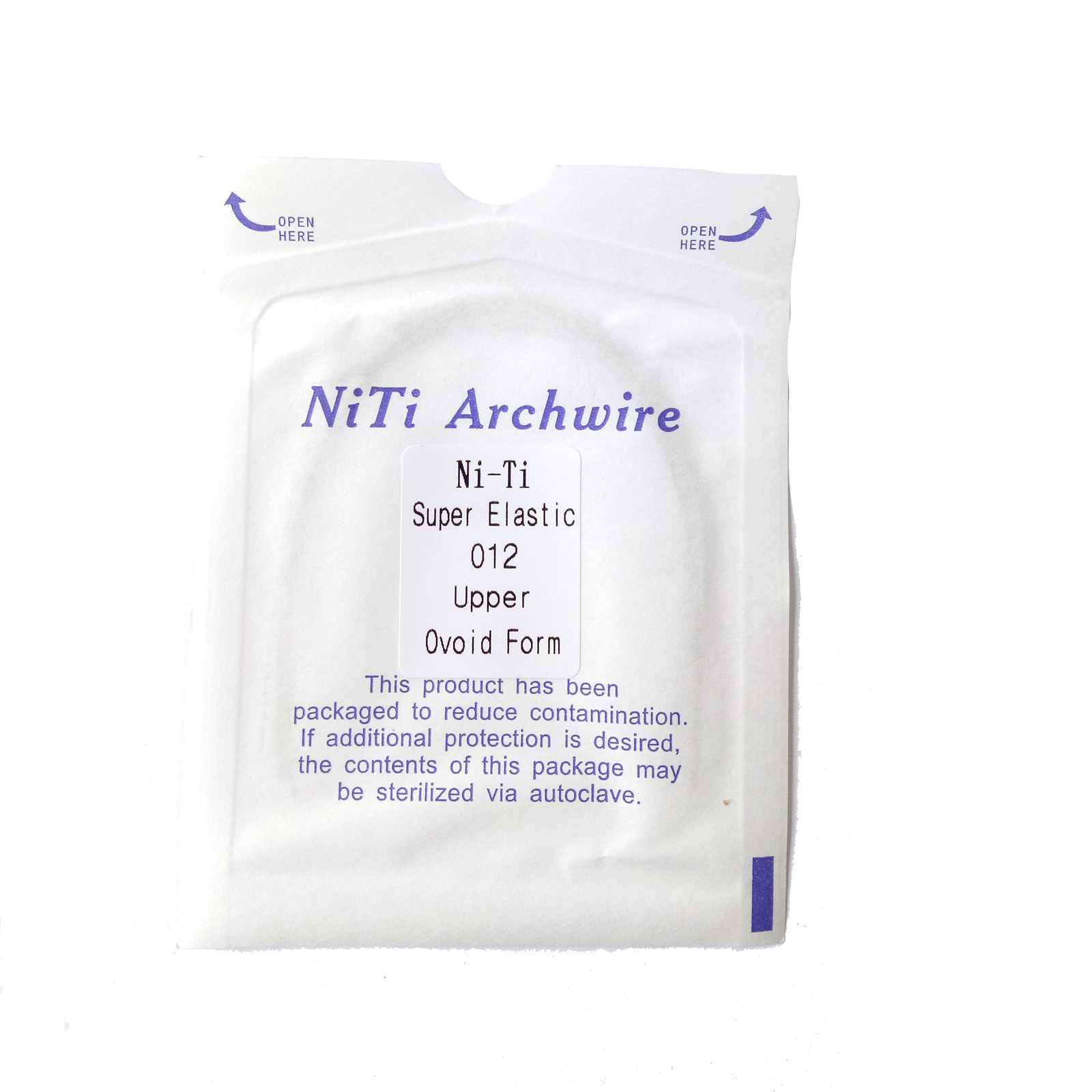 Dental Orthodontic Super Elastic Niti Ovoid Form Arch Wires