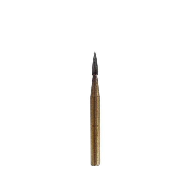 7901 Dental Carbide Trimming and Finishing Needle Burs 7901 Gold For ...