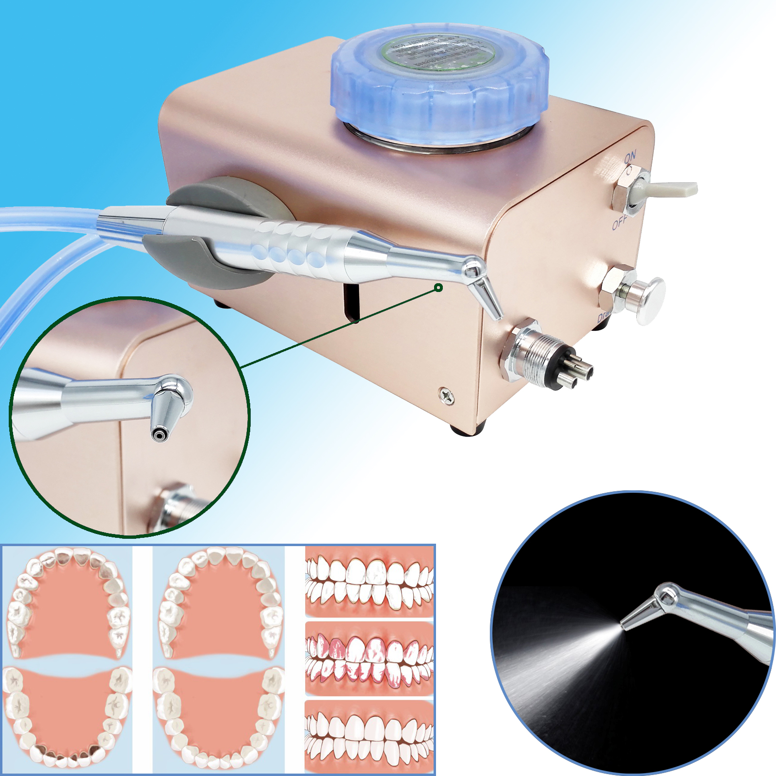 Prophy Mate EMS Jet Type Teeth Cleaning and Polishing Sandblaster ...