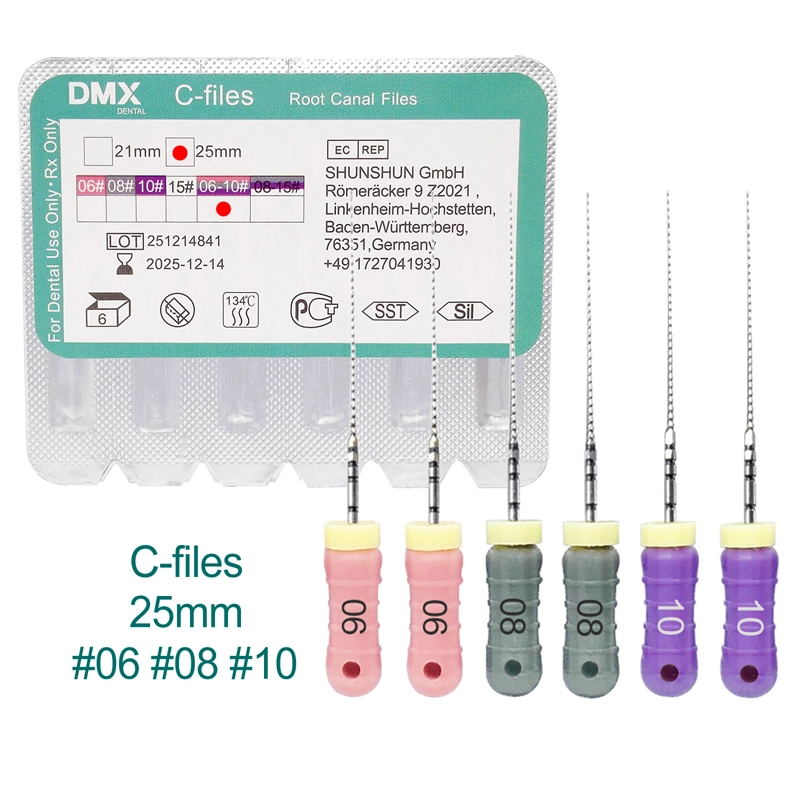 DMXDENT Dental Endodontics C Files Hand Use File for Root Canal