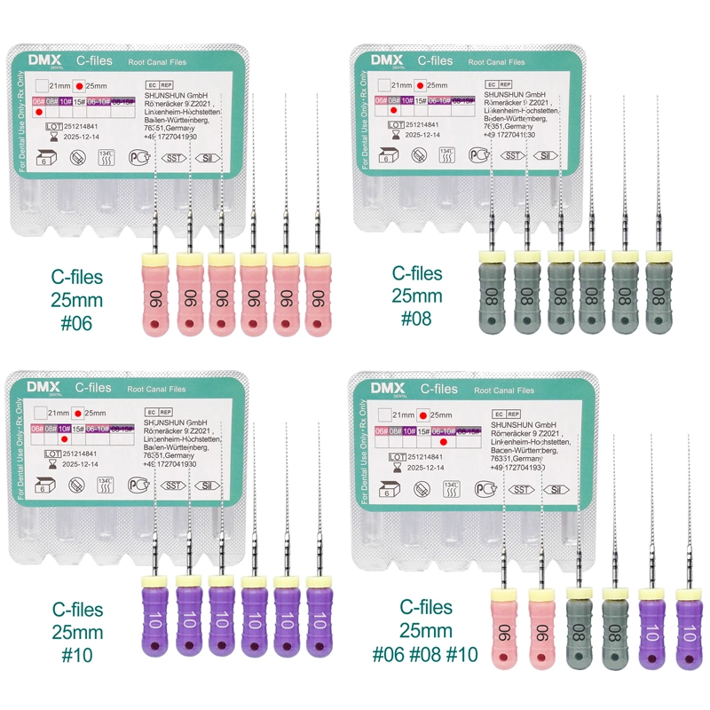 DMXDENT Dental Endodontics C Files Hand Use File for Root Canal