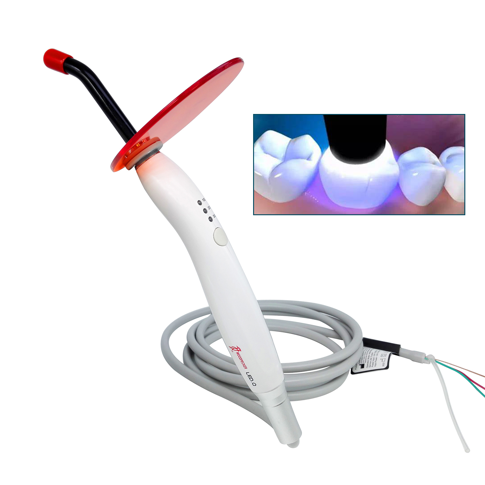 Woodpecker LED-Q Dental Built-in Wired Led Curing Light Cure Lamp for ...