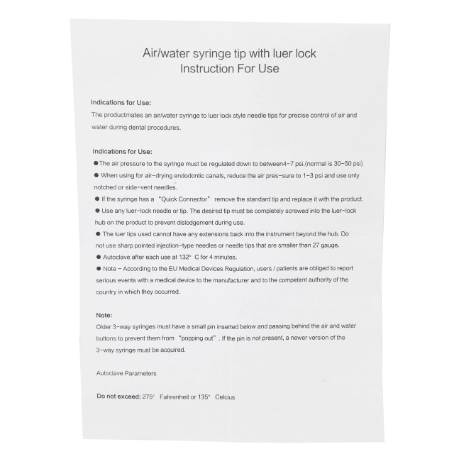 Kerr Sybronendo Stropko Style Irrigator Irrigation Tip for 3-Way Triple ...