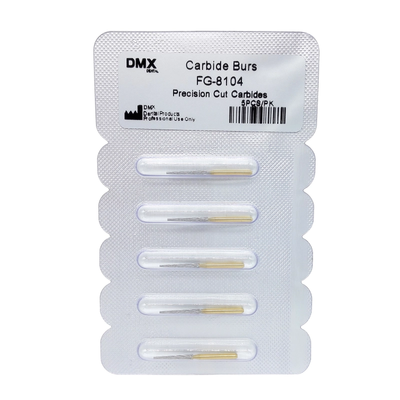 Dental Orthodontic Carbide Burs 23MM Debonding Finishing Tapper FG 8104