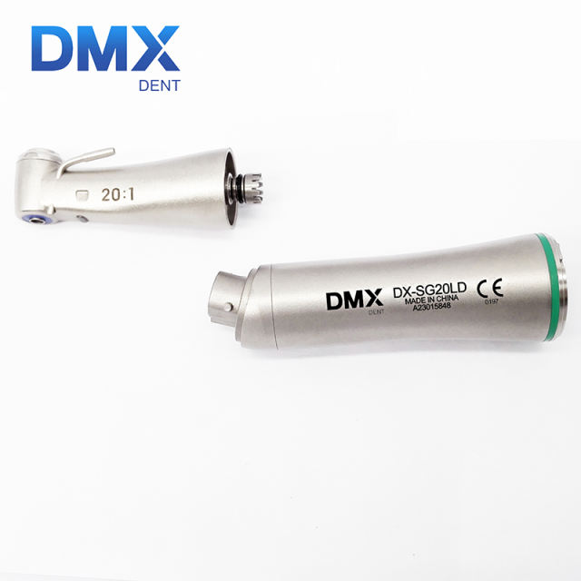 DMX Dent DX-SG20LD Dental Fiber Optic LED Implant 20:1 Reduction Contra Angle Handpiece Low ...