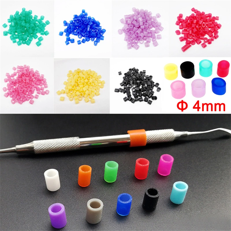 100/Box Dental Silicone Color Code Rings Bands Hygienist Instruments 8 ...