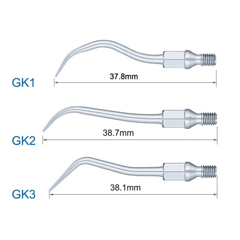 Dental Scaling Tips GK1/2/3/4/5/6/7/11 for Air Ultrasonic Scaler Handpiece