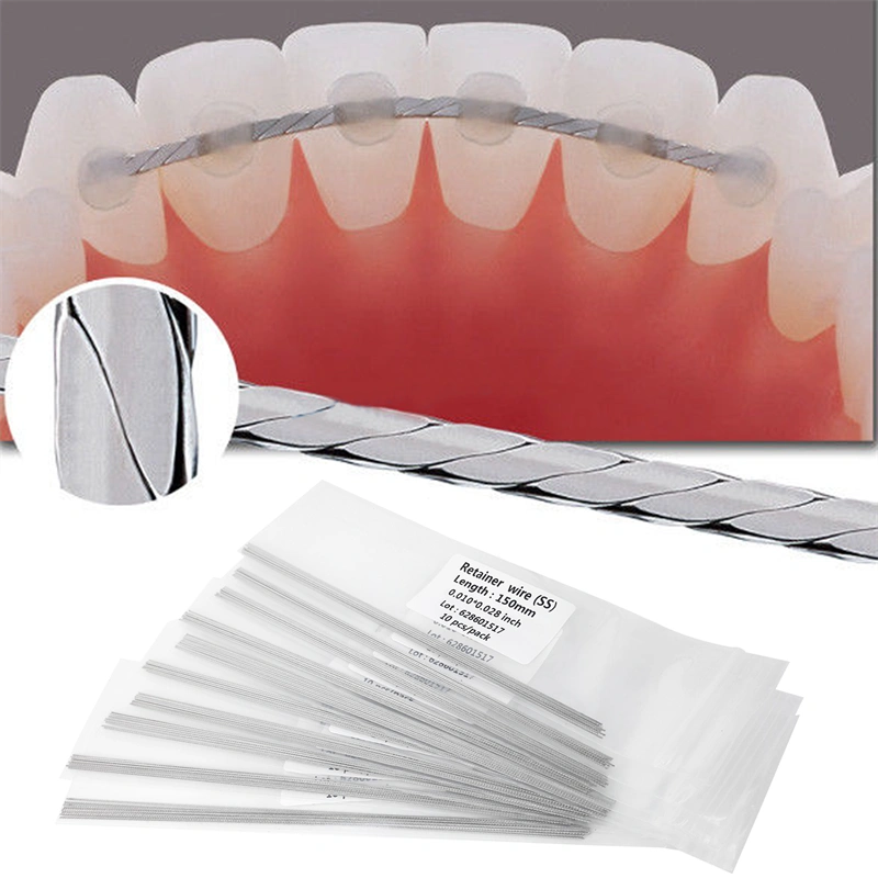 Dental Orthodontic Flat Strand Lingual Retainer Wire .010"x.028" .010"x ...