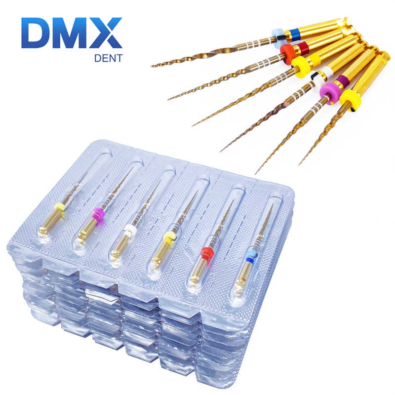 DMXDENT PT-Gold Taper Dental Endodontic NITI Rotary Files Root Canal ...