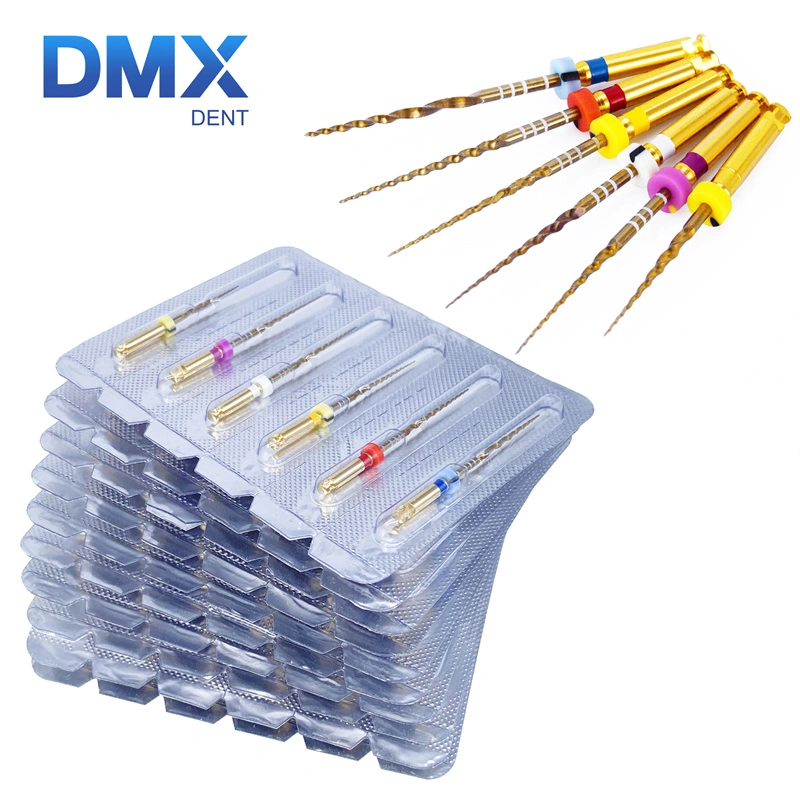 DMXDENT PT-Gold Taper Dental Endodontic NITI Rotary Files Root Canal ...