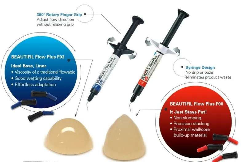 SHOFU BEAUTIFIL Flow Plus F00 ZERO Flow flowable Restorative 2.2g Syr ...