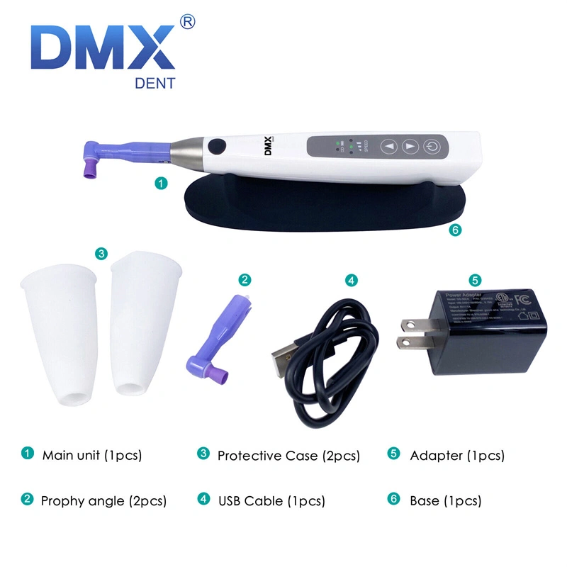 DMXDENT Dental Cordless Hygiene Prophy Electric Handpiece 360° Swivel ...