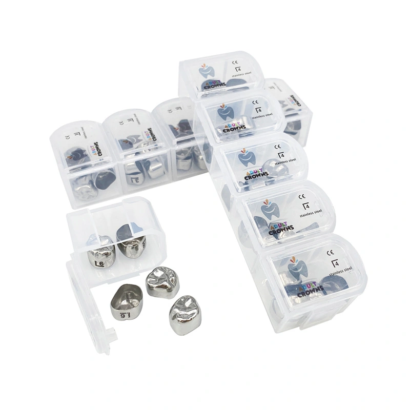 Dental Adult Permanent Molar Crowns Preformed Temporary Crown Stainless ...