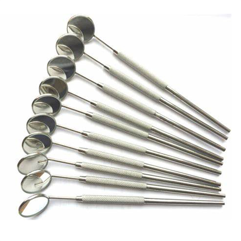 Orthodontic Dental Mirror With Handle #4 Magnifying Pack Of 10 Pcs