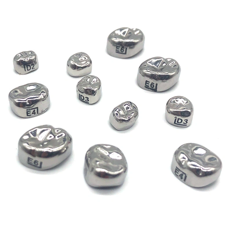 Dental Stainless Steel Kids Primary Molar Crown Pediatric Preformed 48Sizes