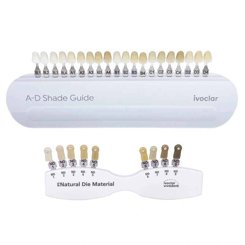 Ivoclar Vivadent Dental Shade Guide A-D 20 IPS & Natural Die ND1-9 ...