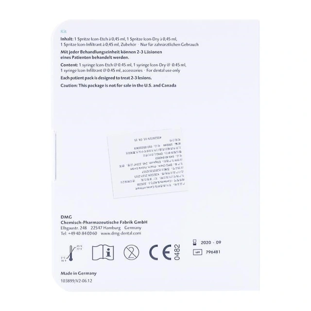 DMG Resin Icon Caries Infiltrant Smooth Surface for Anterior/Posterior ...