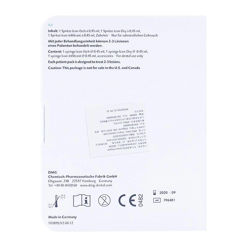 DMG Resin Icon Caries Infiltrant Smooth Surface for Anterior/Posterior ...