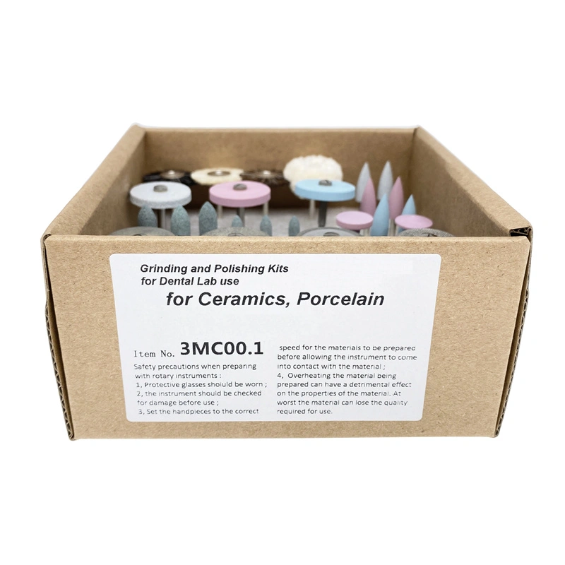 35pcs Dental Lab Polishing Burs HP Kit Disc Brush Stone for Ceramics ...