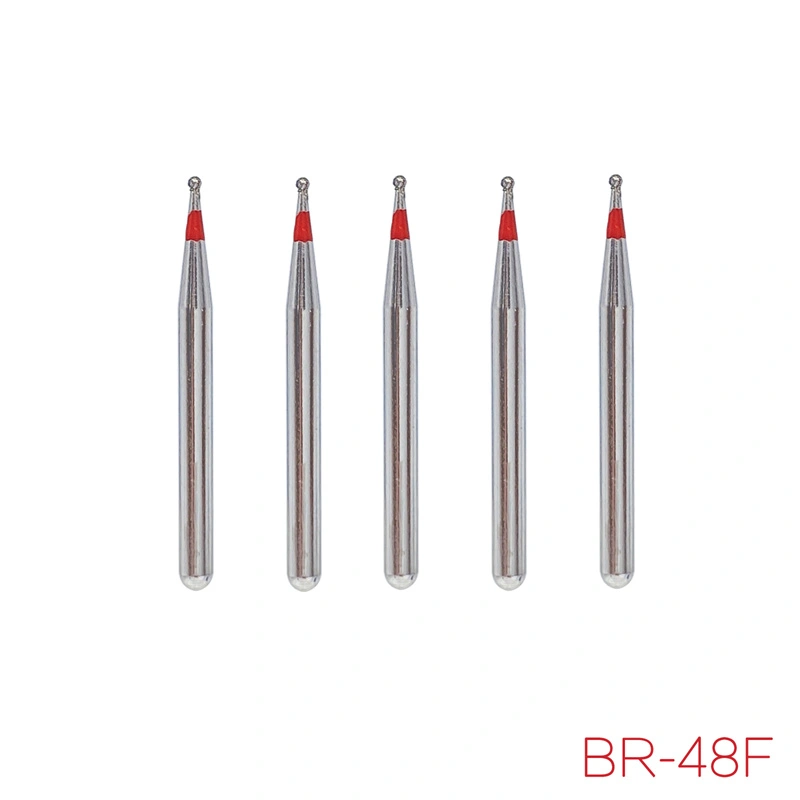 DMXDENT Diamond BR-48F Burs BR Ball Round Dental FG 1.6mm Bur For High ...