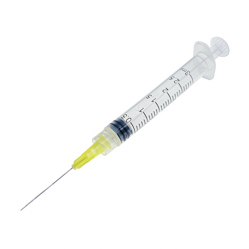 Dental Irrigation Syringes & Tips, 3ml 27 Gauge ,3cc