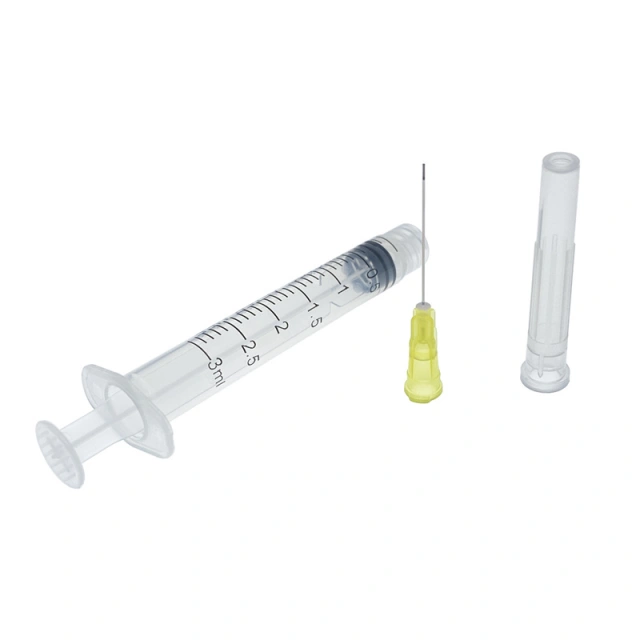 Dental Irrigation Syringes & Tips, 3ml 27 Gauge ,3cc
