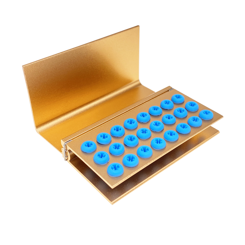 24 Holes with Silicon Dental High Speed FG RA Burs Block Holders ...