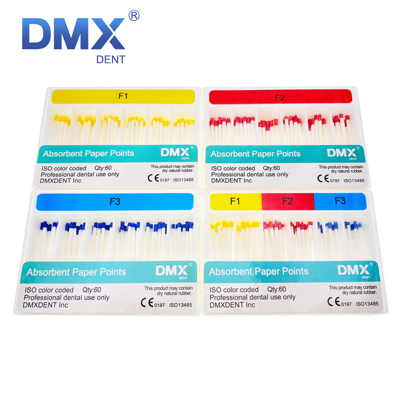 DMXDENT Endodontic Absorbent Paper Points Taper 0.06 F1/F2/F3/F1-F3