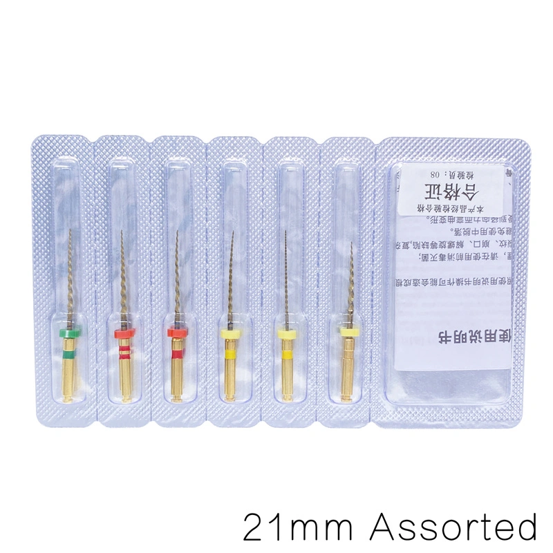 Sharpen Teeth Easyinsmile XPro Gold Taper NITI Endo Rotary Files 6pcs ...