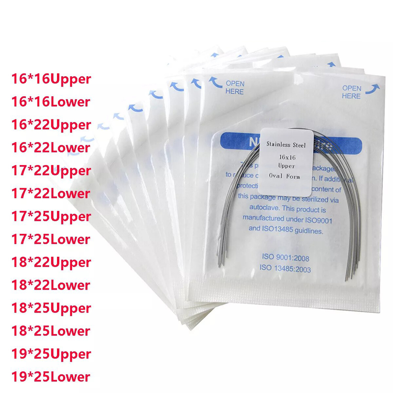 Dental Orthodontic Arch Wire Stainless Steel Rectangular Ovoid Form ...
