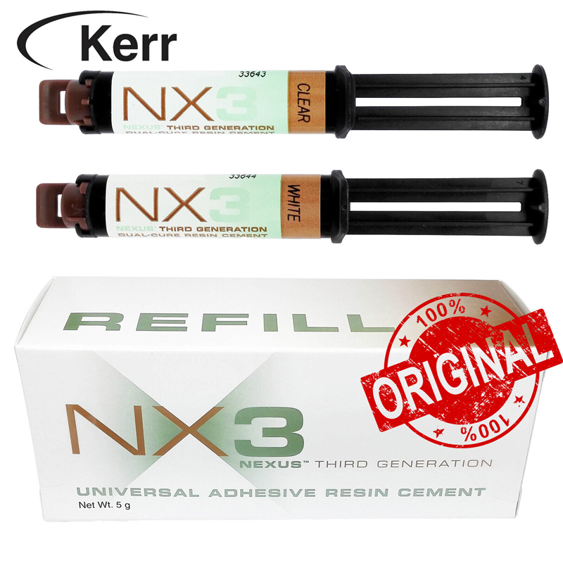 KERR Dental NX3 Dual Cure Adhesive Cement/Tips/8rd Gen OptiBond ...