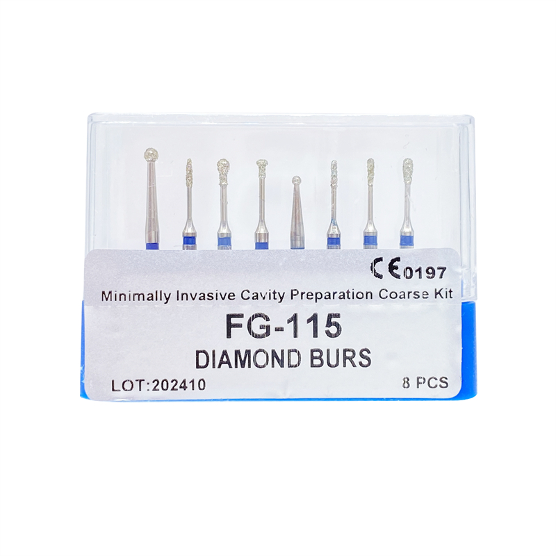 8PCS Dental FG-115 Diamond Burs Minimally Invasive Cavity Preparation