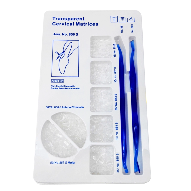 Dental Transparent Cervical Matrices Composite Gingival Retractor Clear ...