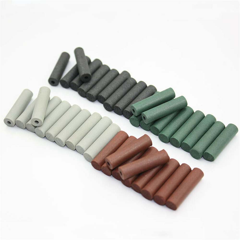 100Pcs Dental Rubber Polishing Points Pillar 4 Grades Mandrel Jewelry ...
