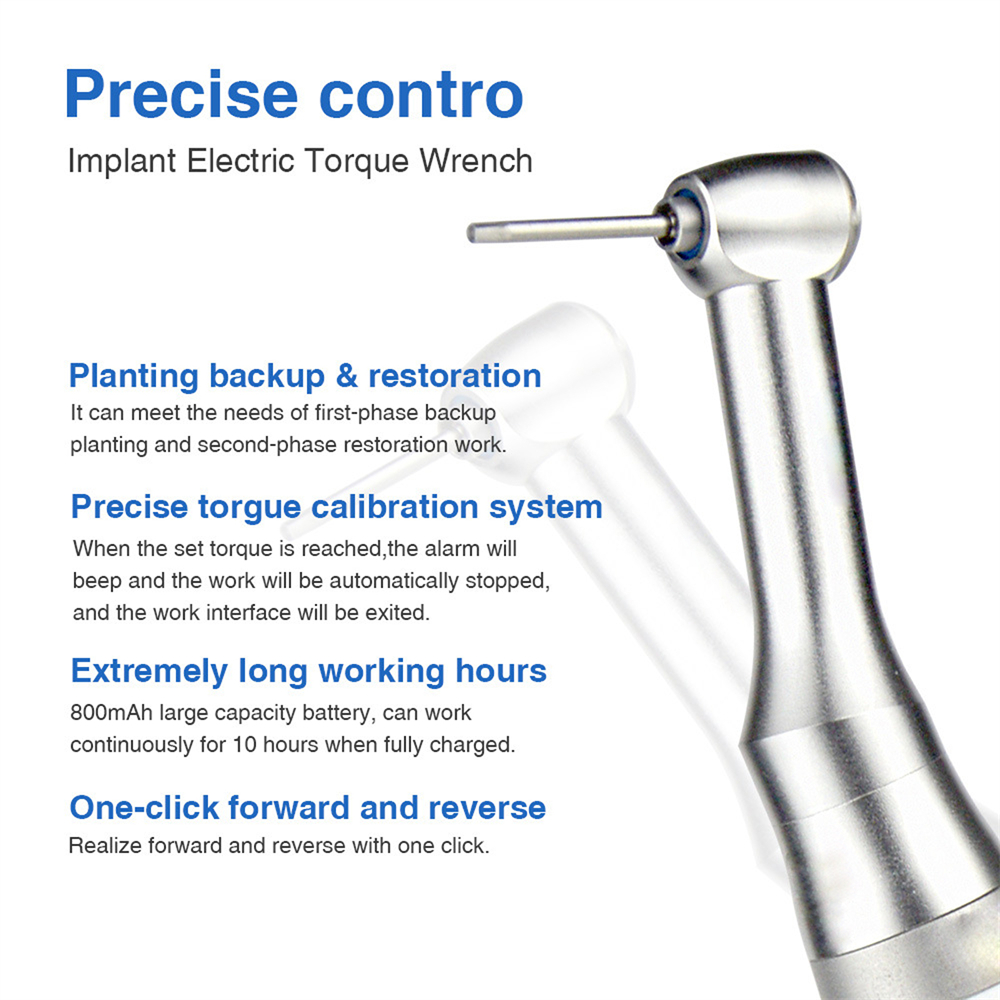 Dental Wireless Implant Torque Wrench Electric Driver Torque Kit Universal