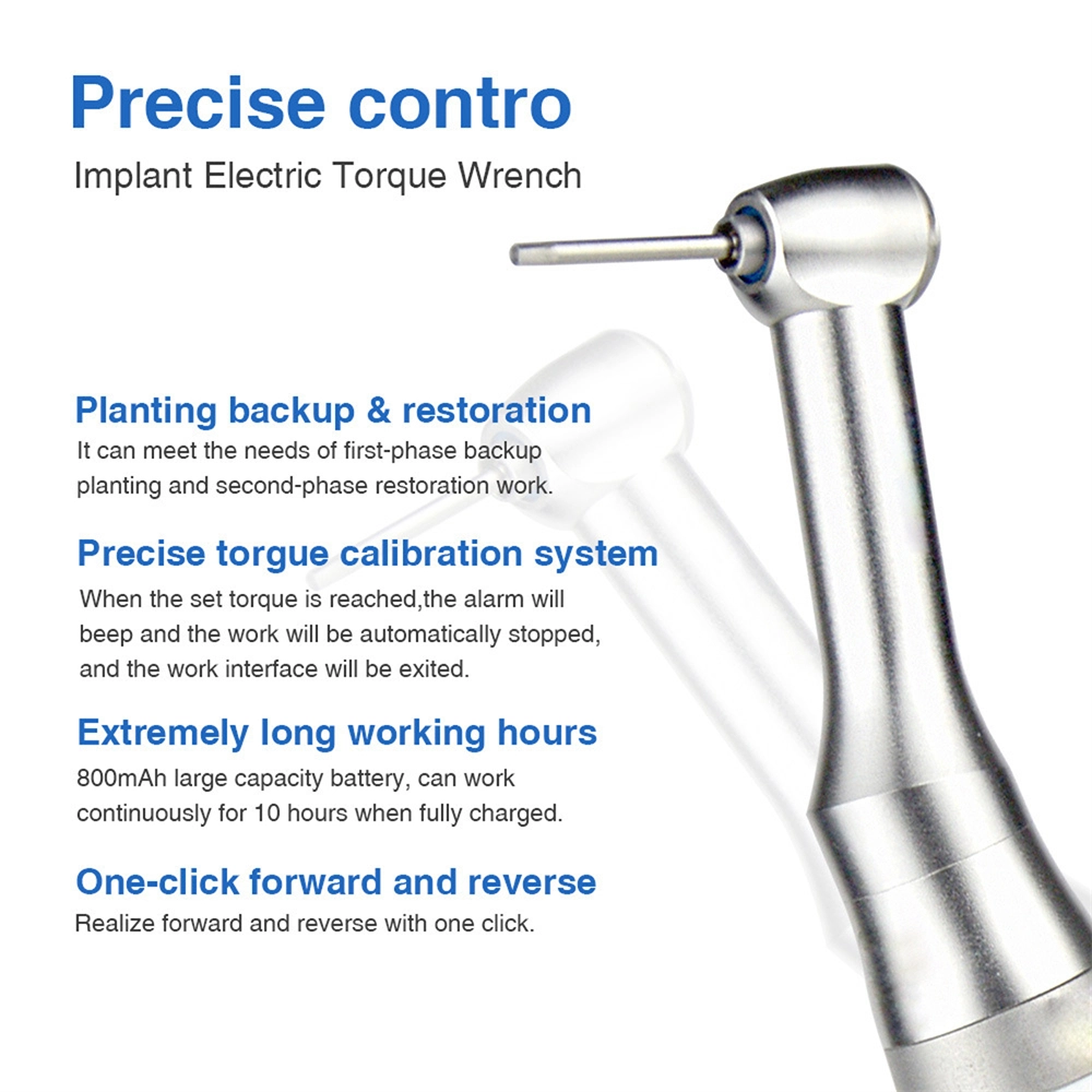 Dental Wireless Implant Torque Wrench Electric Driver Torque Kit Universal