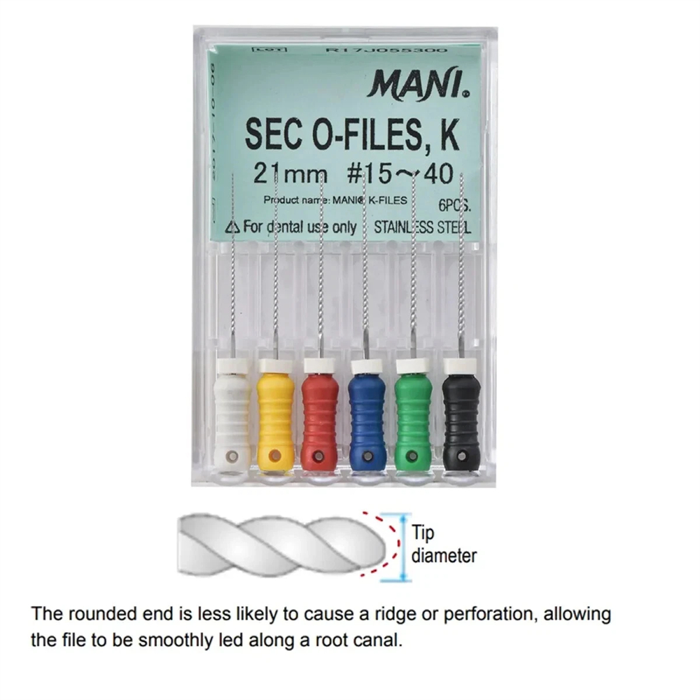 Mani Sec O K Files 21/25mm Endodontic Files for Root Canal Treatment ...