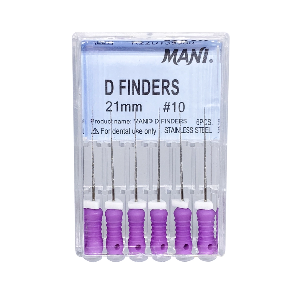 Mani D FINDERS Dental Endodontic Hand Use Files For Calcified Canals 21 ...