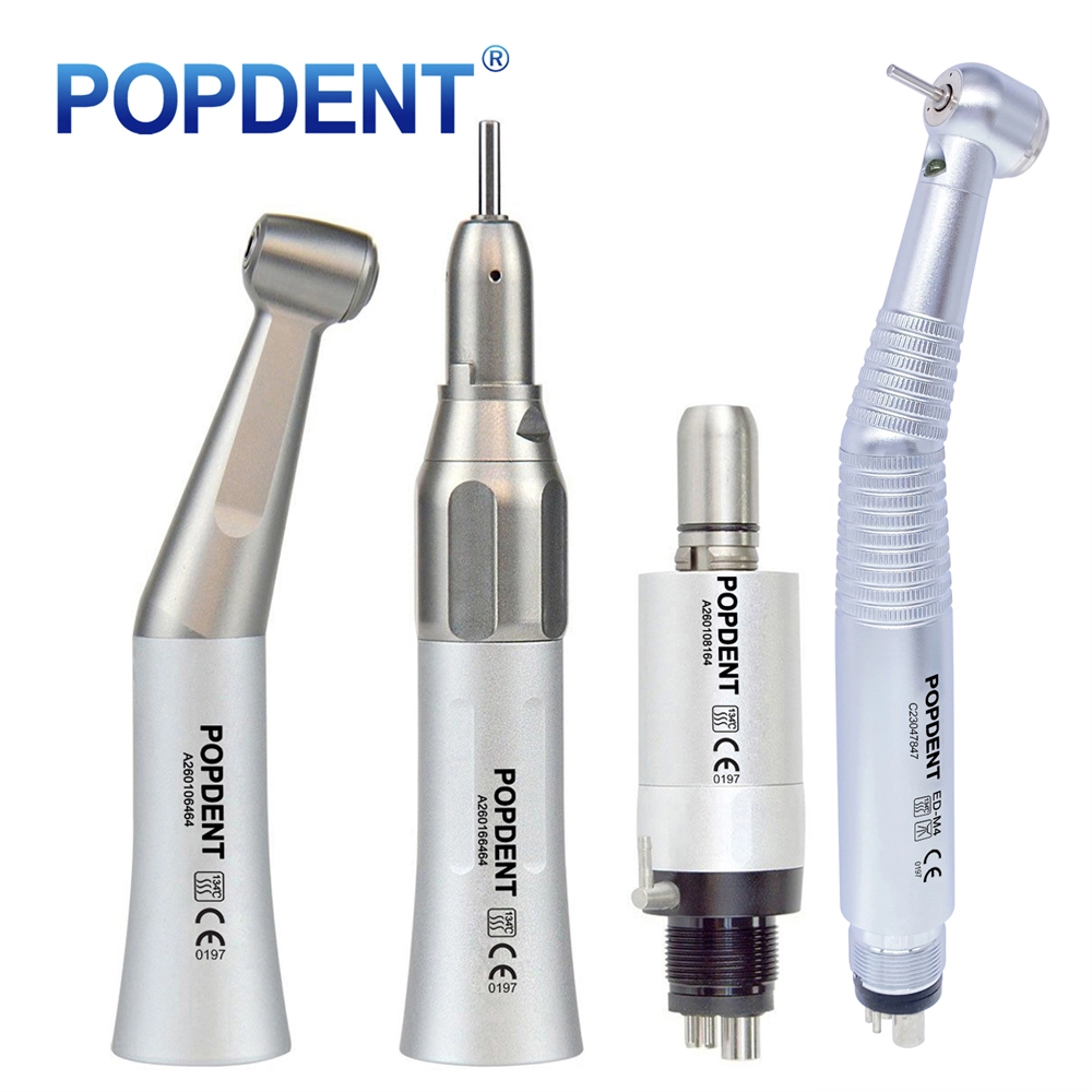 POPDENT Dental E-generator LED High Speed/Low Speed Handpiece Kit 2Hole ...