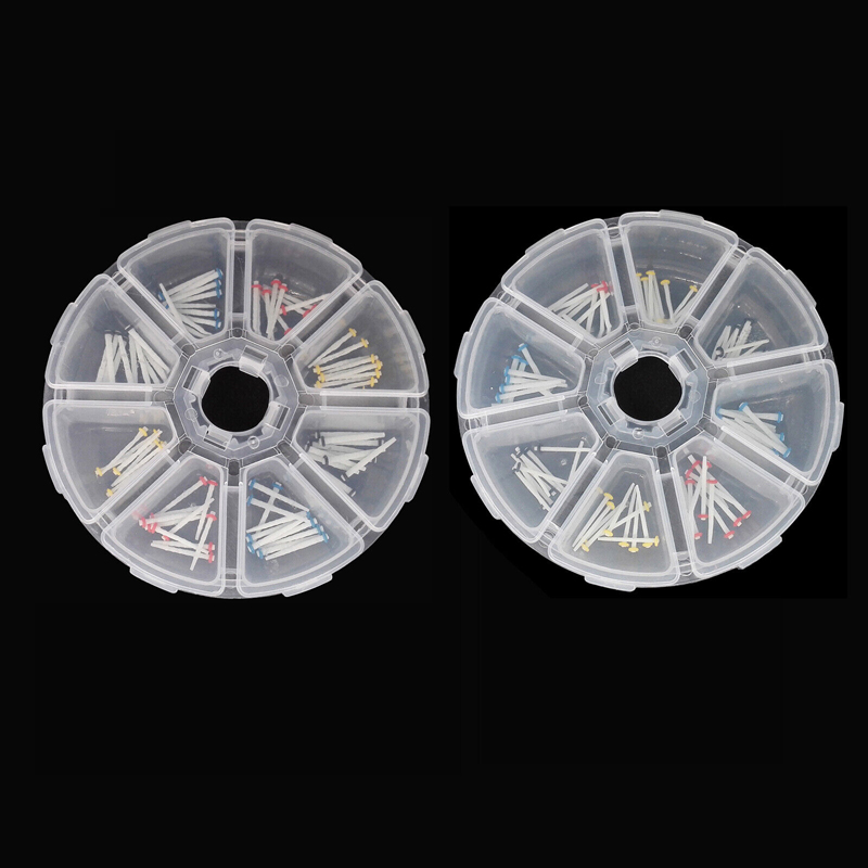 80pcs/Box Dental Endo Fiber Post Screw Glass Straight Thread Teeth ...