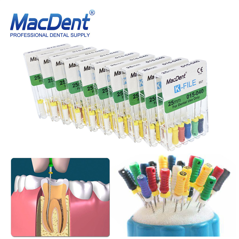 MacDent Dental K-File Root Canal Hand Use Endo Endodontics Files