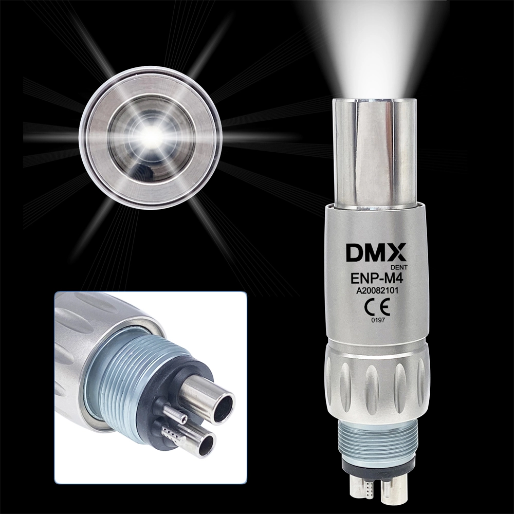 DMXDENT Dental LED E-generator Quick Coupler 4 Hole For NSK fiber Optic ...