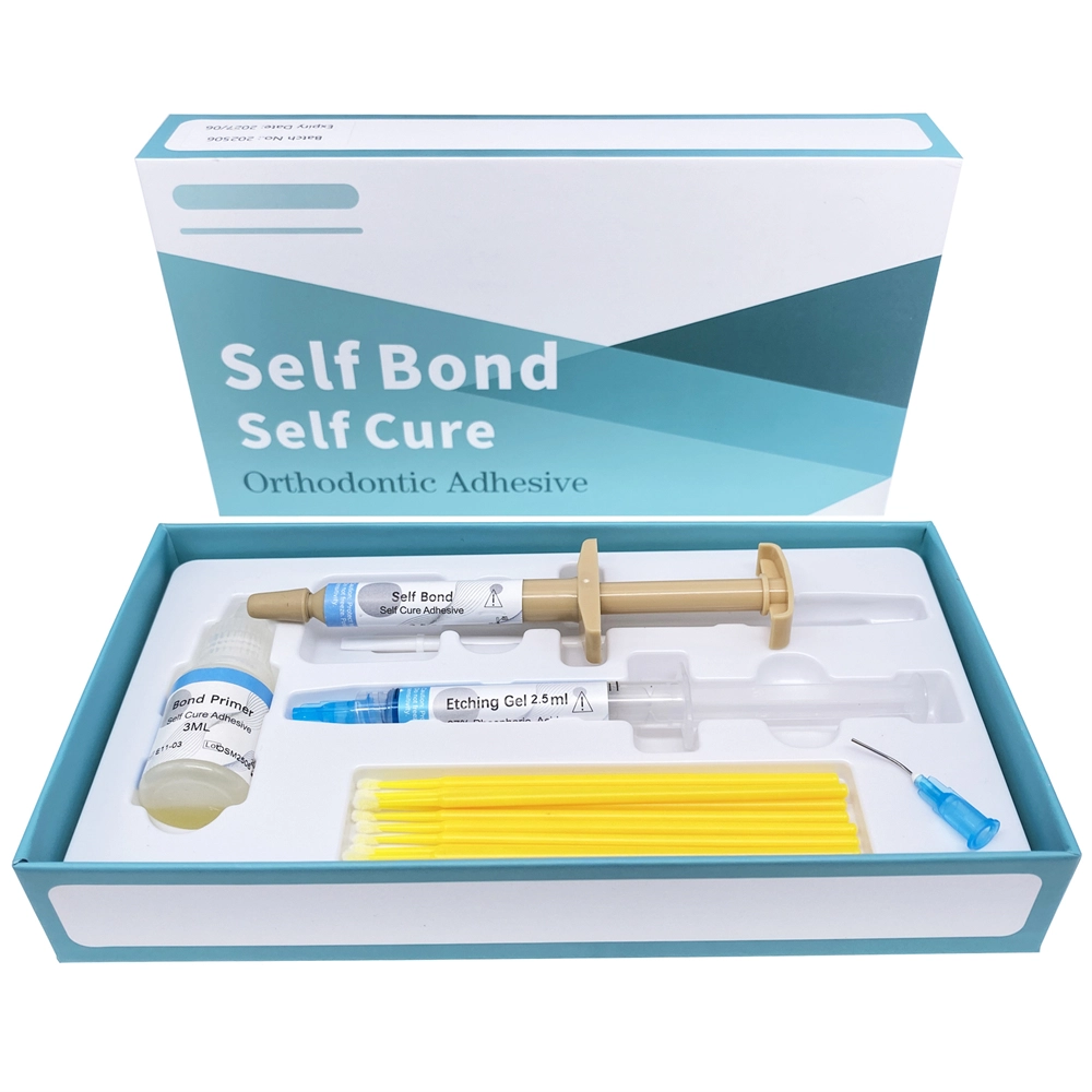Dental Self Bond Self Cure Orthodontic Adhesive Kit Bonding Primer Etch Gel
